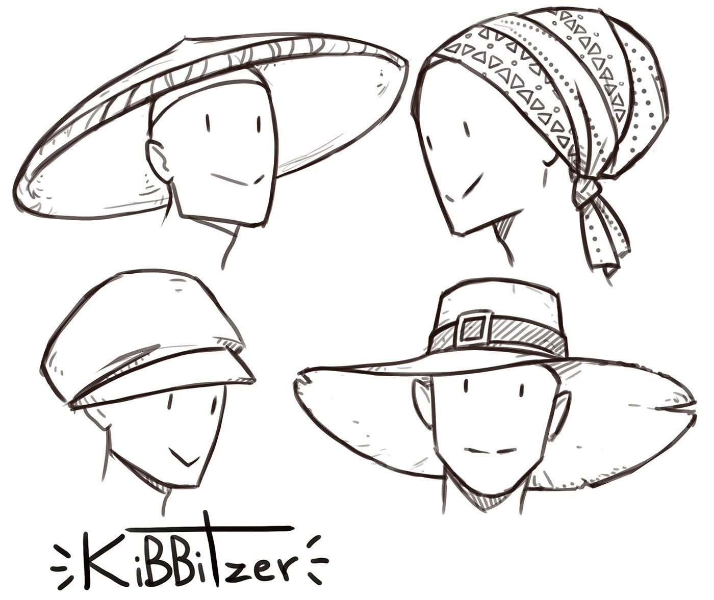 Hat Drawing Reference And Sketches For Artists Hat Drawing Reference And Sketches For Artists